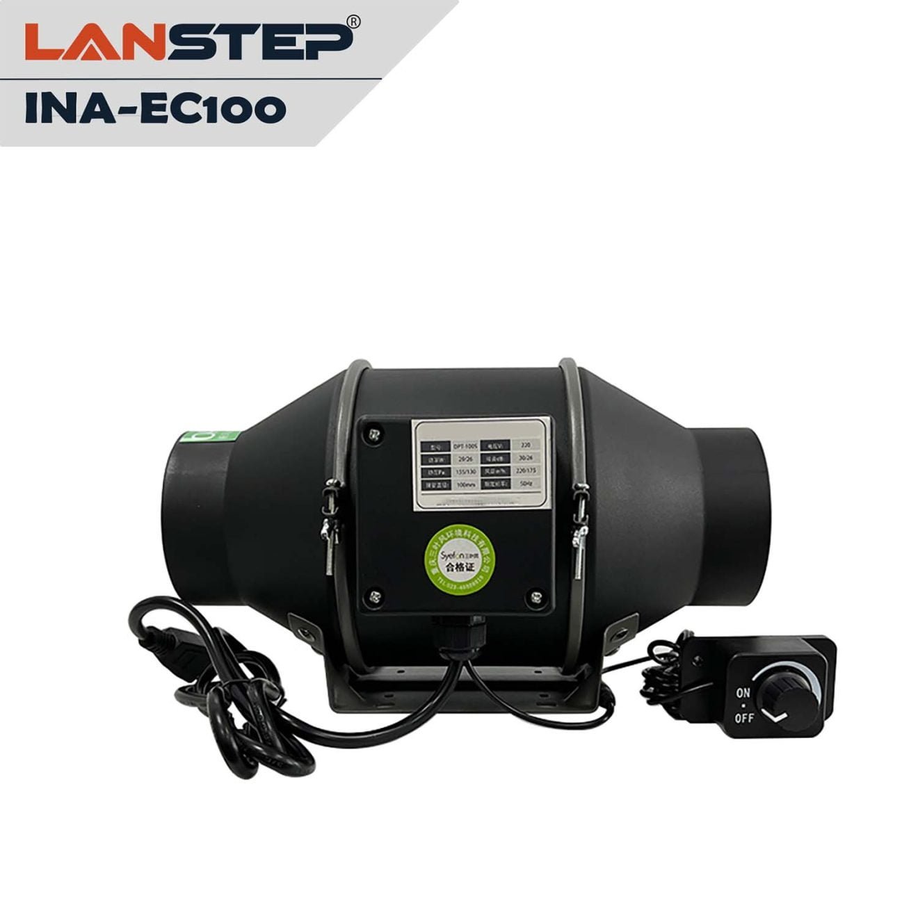 INA-EC100-4 inch Inline Duct Fans with EC Motor | Efficient and Silent ...