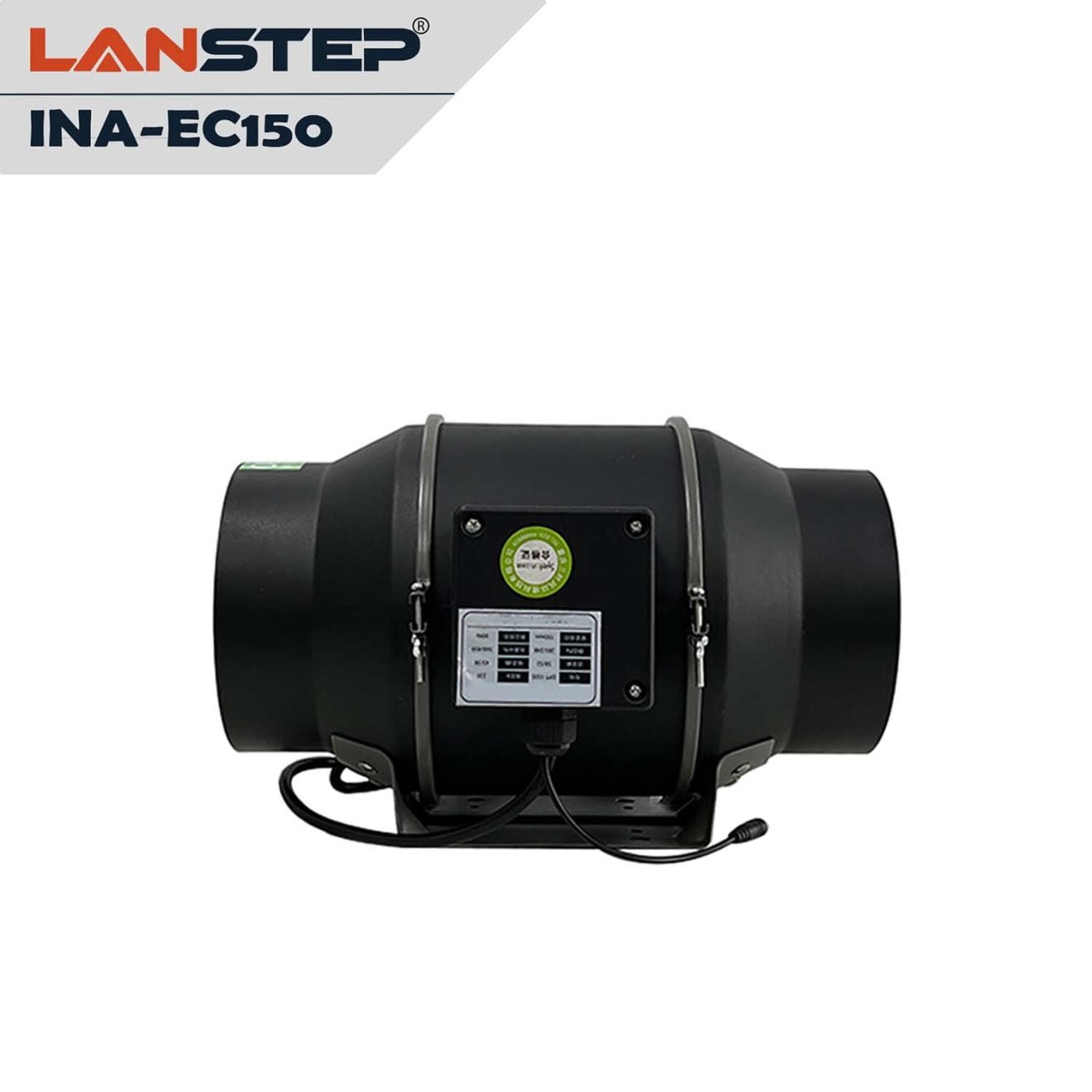 INA-EC150-6 inch Inline Duct Fans with EC Motor | Digital Control for ...